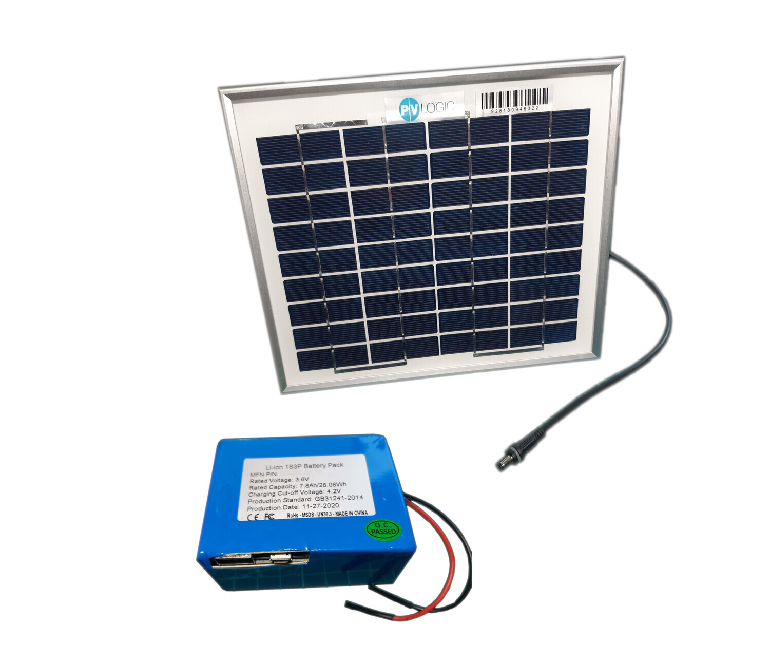 5V Solar Panel and Battery Kit