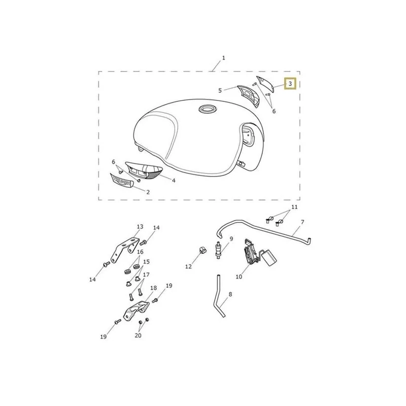 Triumph Speedmaster OEM LHS Fuel Tank Emblem Infill - T2401549 - Shop ...