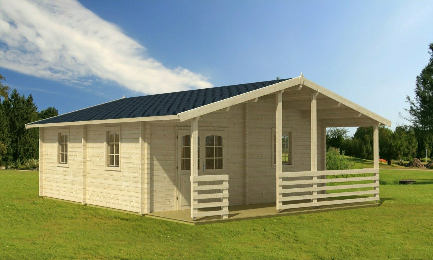 PETRA Log Cabin | 6.2 x 6.2m