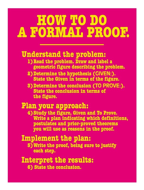How to do a formal proof