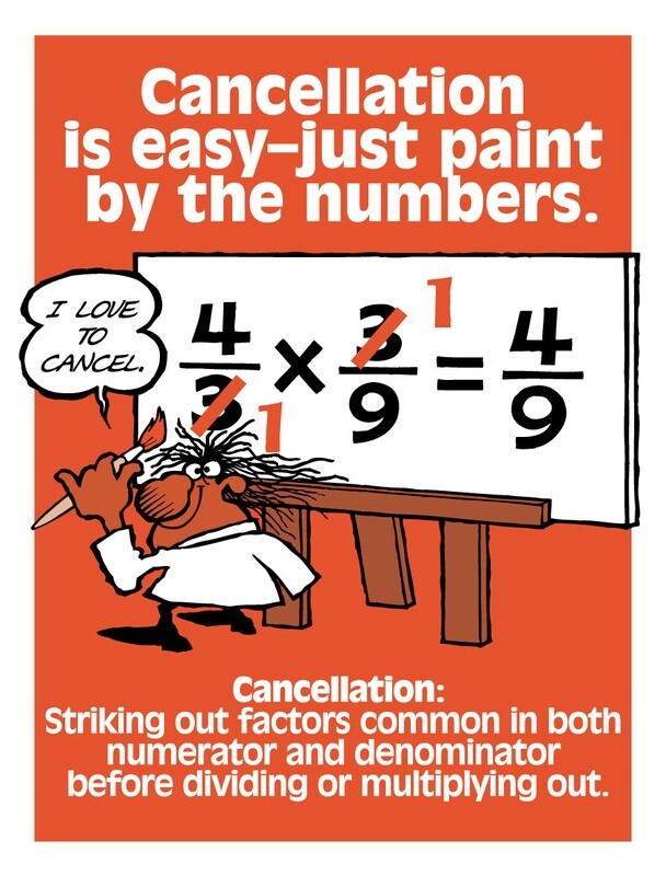 Cancellation in Fraction Multiplication