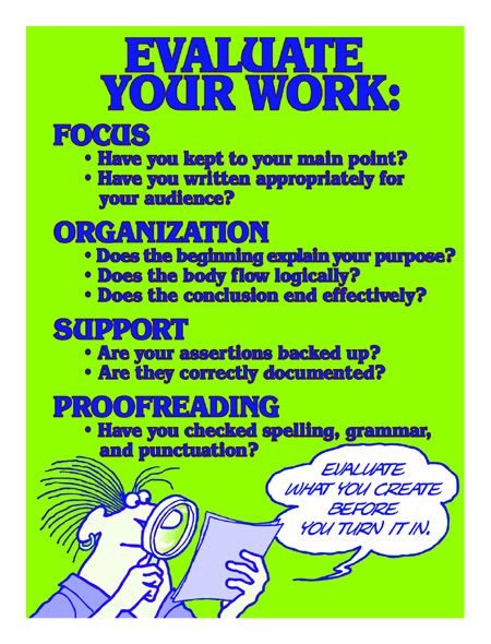 Evaluate Your Work