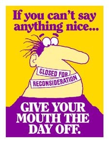 If You Can't Say Something Nice
