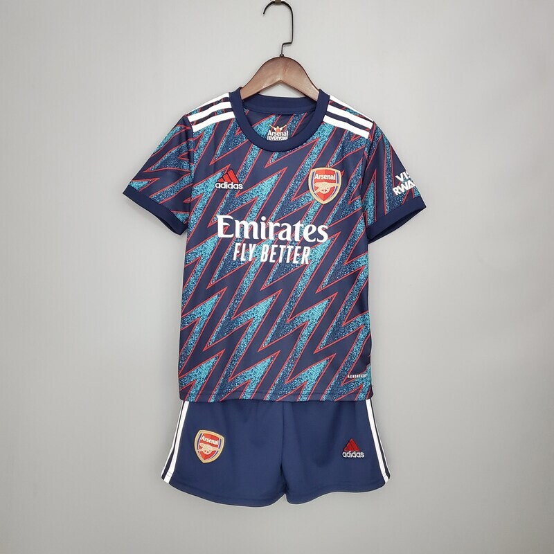 kit Camisa Infantil Arsenal 2021/2022 Third