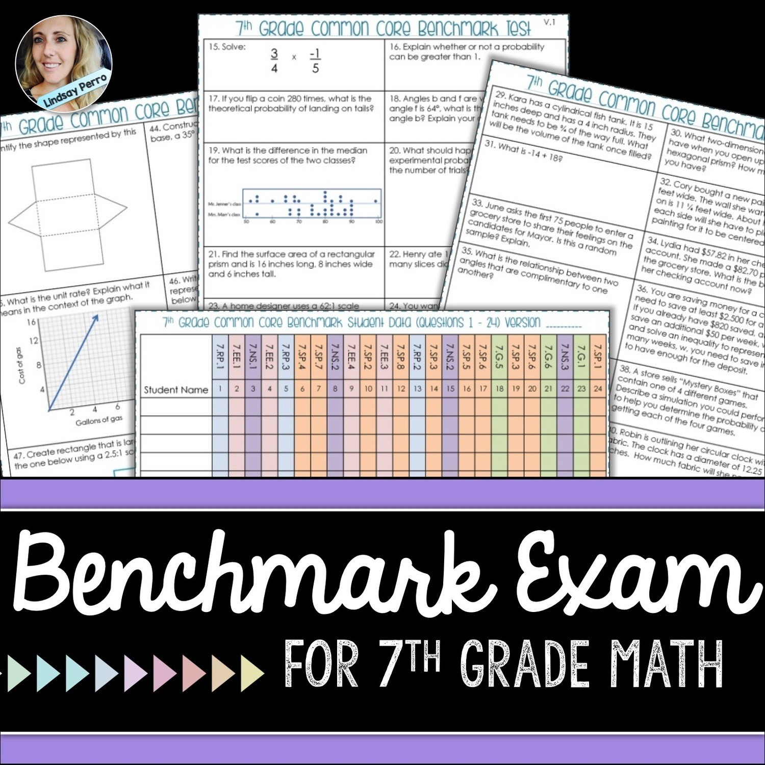 7th Grade Math Benchmark Exam