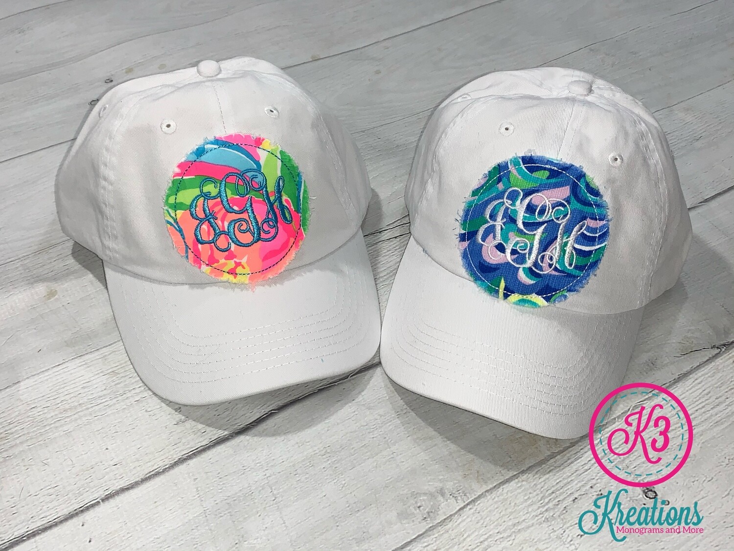 Monogrammed Caps