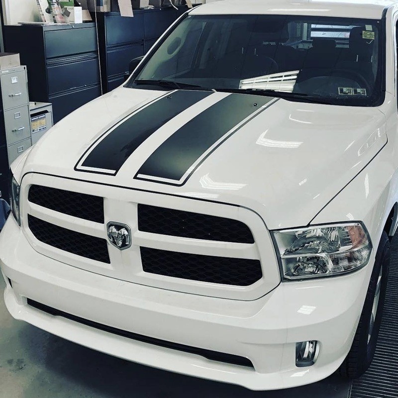 2009-2021 (Classic) Ram 1500 Hood Tailgate Stripes – Vinyl Stripes ...