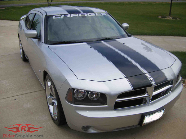 2006 – 2014 Dodge Charger Dual Rally Stripe Kit vinyl – Vinyl Stripes ...