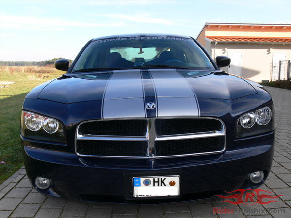 2006 – 2014 Dodge Charger Dual Rally Stripe Kit vinyl – Vinyl Stripes ...