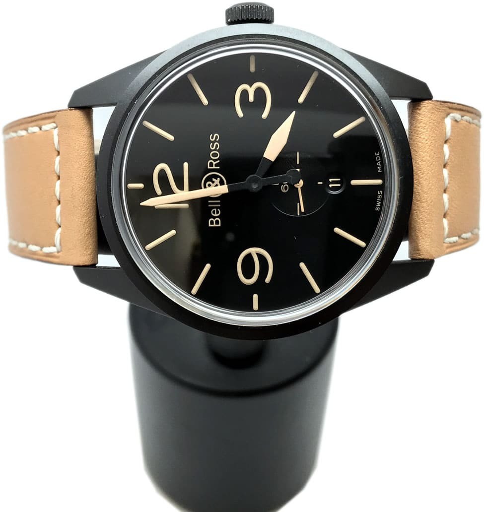 Bell & Ross BR123 Vintage Black PVD - Exquisite Timepieces