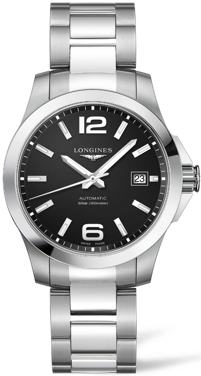 Longines Conquest Black Dial - Exquisite Timepieces