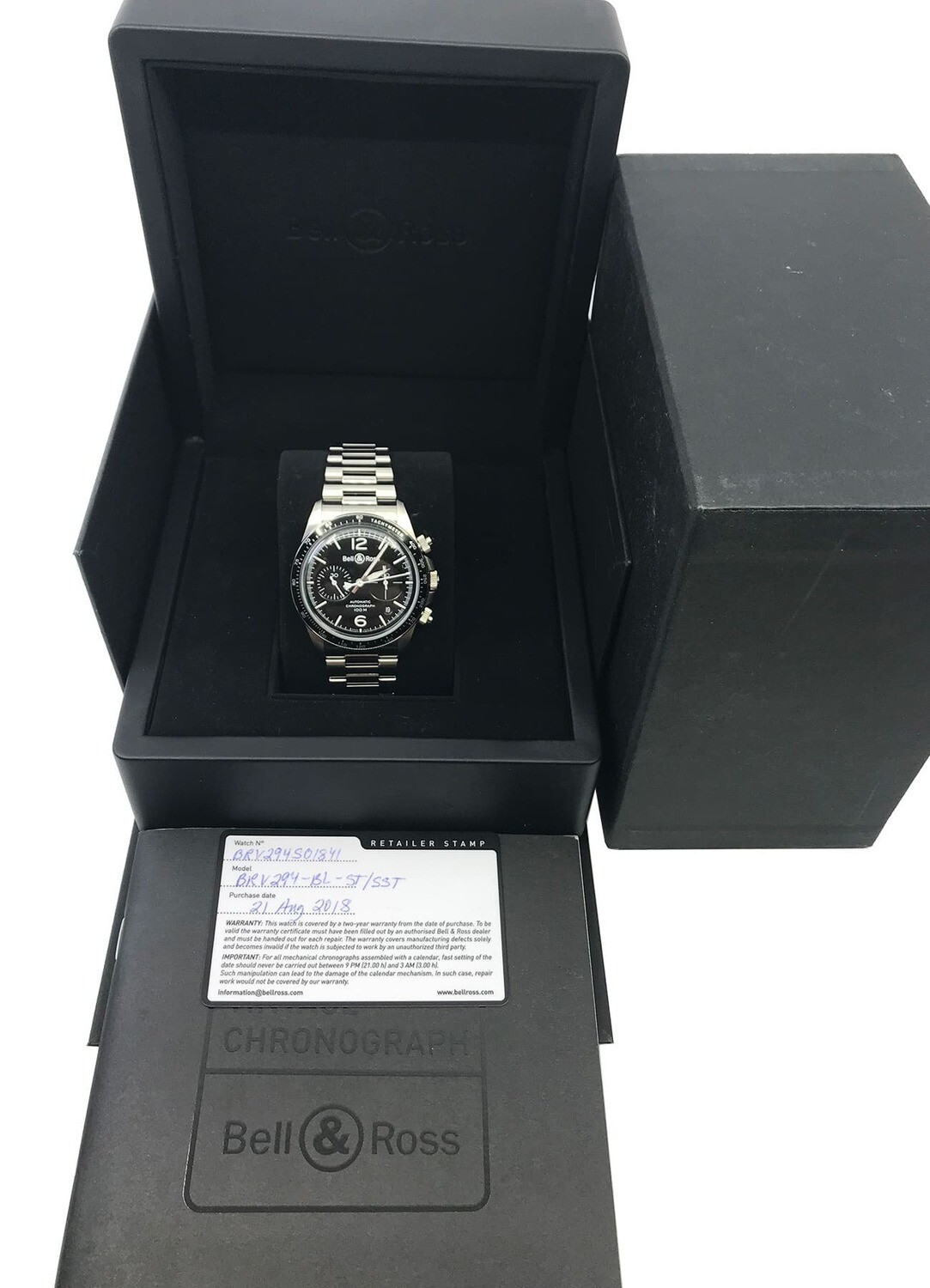 Bell & Ross BR V2-94 Black Steel - Exquisite Timepieces