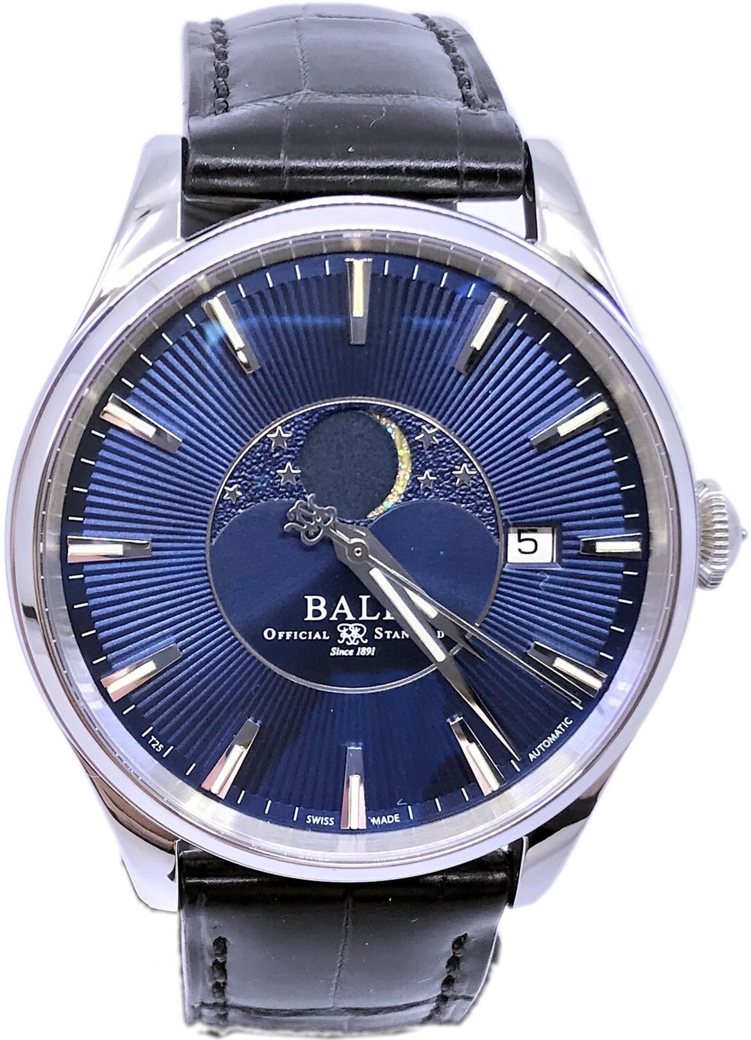 Ball Watch Trainmaster Moon Phase Blue Dial NM3082D-SJ-BE - Exquisite ...
