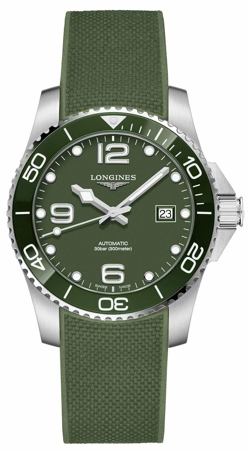 Longines Hydroconquest Green L3.781.4.06.9 - Exquisite Timepieces
