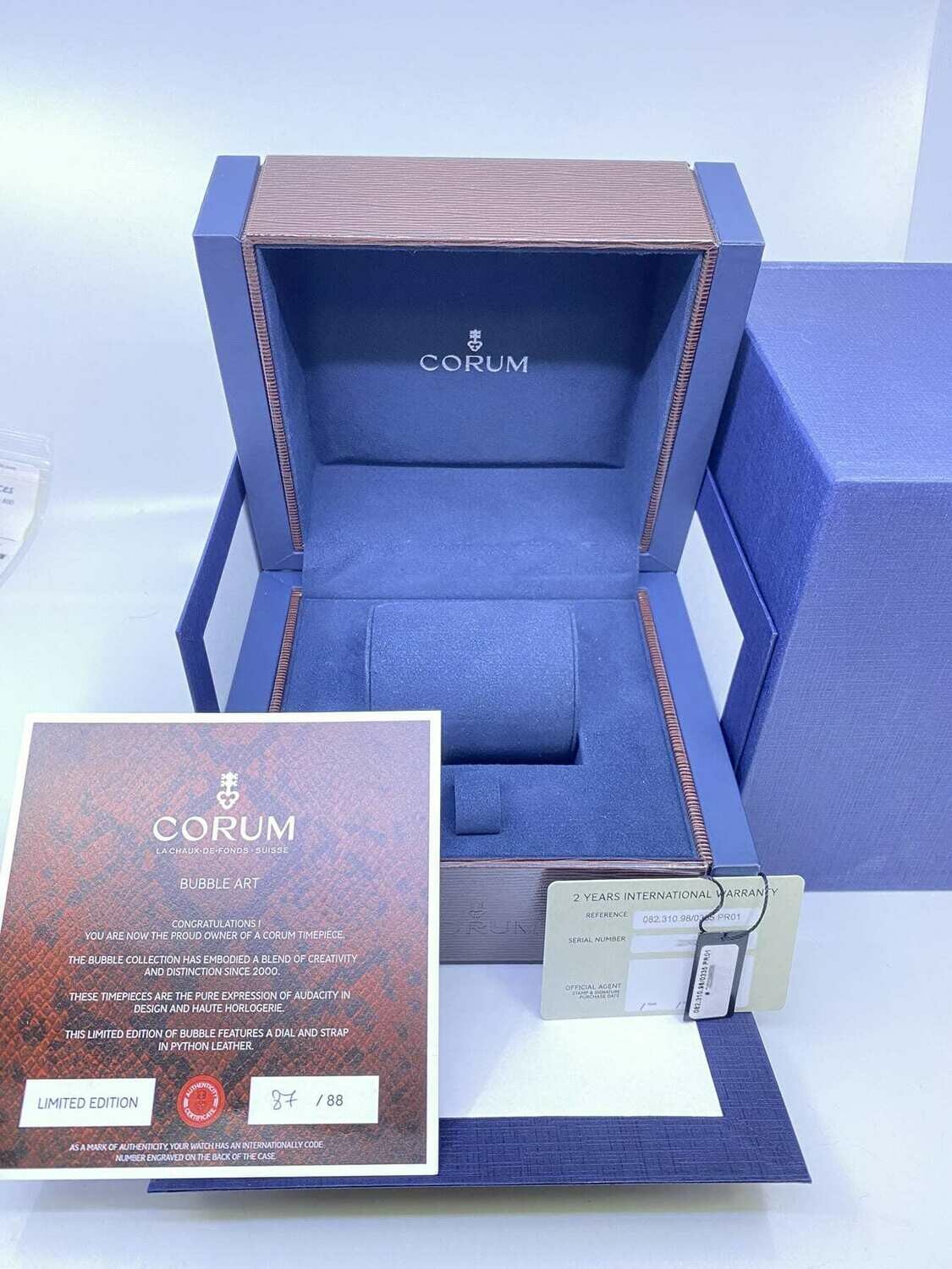 Corum Art Red Bubble Python Limited Edition L08202981 - Exquisite ...