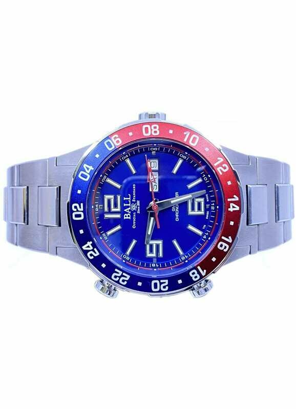 Ball Roadmaster Marine GMT Blue Dial DG3030B-SCJ-BE - Exquisite Timepieces
