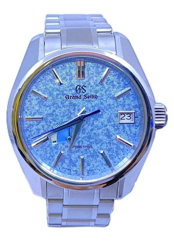 Grand Seiko Spring Drive Ice Blue Dial SBGA387 - Exquisite Timepieces