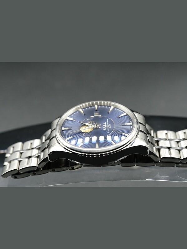 Ball Watch Trainmaster Moon Phase Blue Dial NM3082D-SJ-BE - Exquisite ...