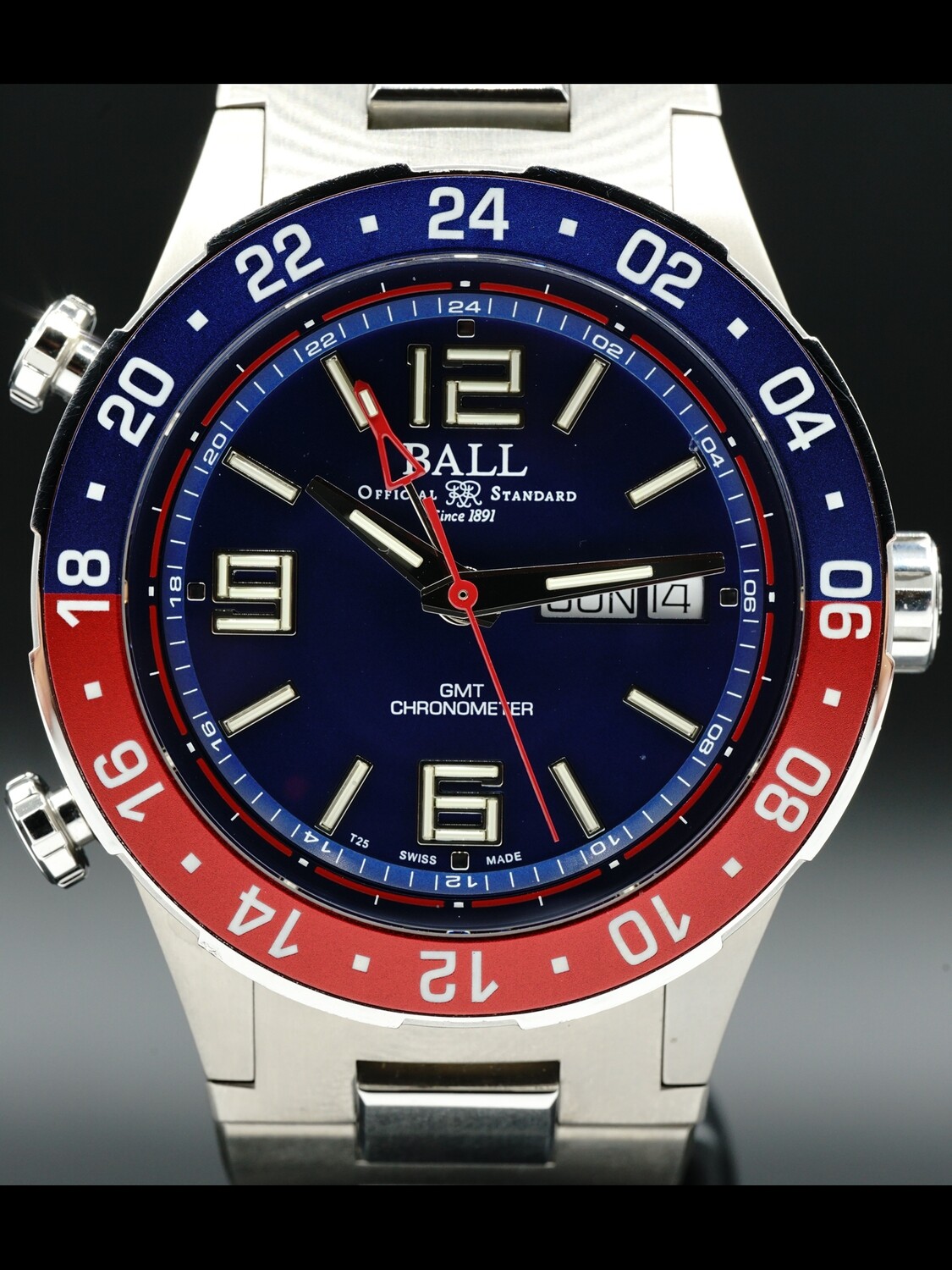 Ball Roadmaster Marine GMT Blue Dial DG3030B-SCJ-BE - Exquisite Timepieces
