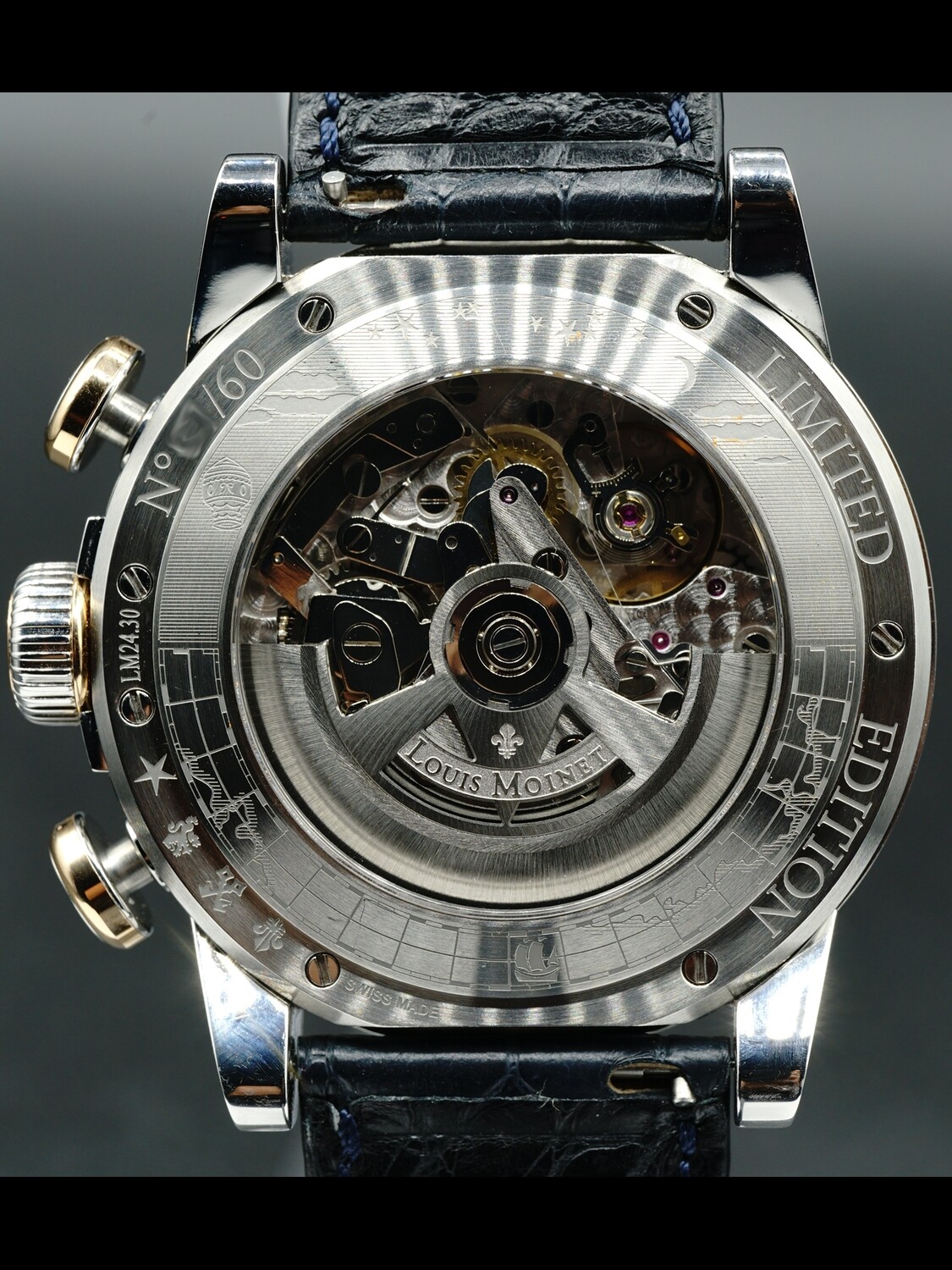 Louis Moinet Geograph Globe LM-24.30.57AV - Exquisite Timepieces