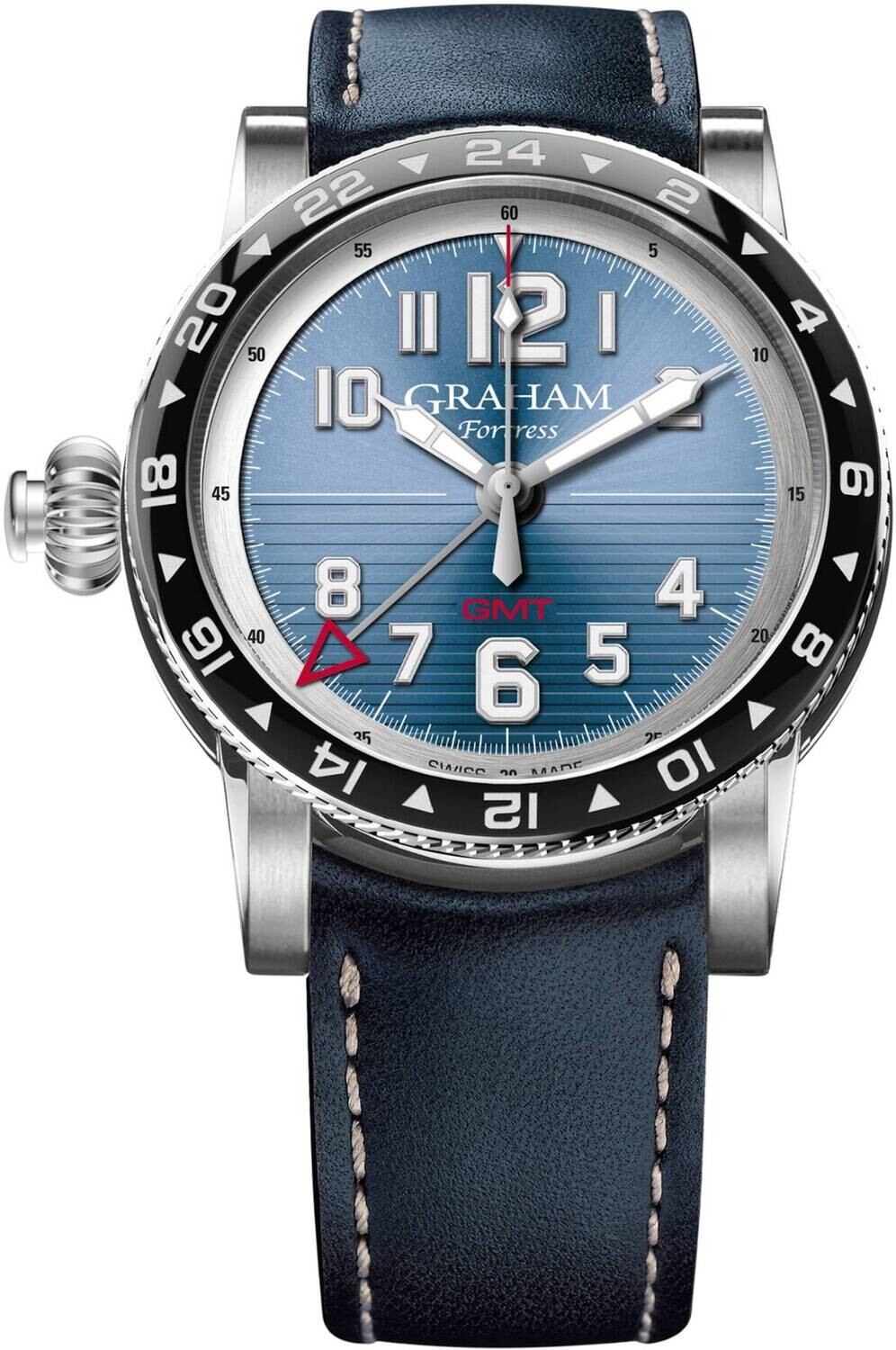 Graham Fortress GMT Blue Dial - Exquisite Timepieces