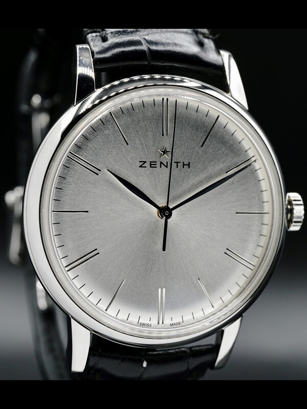 Zenith Elite 42mm Steel Chronograph Silver Dial Automatic ...
