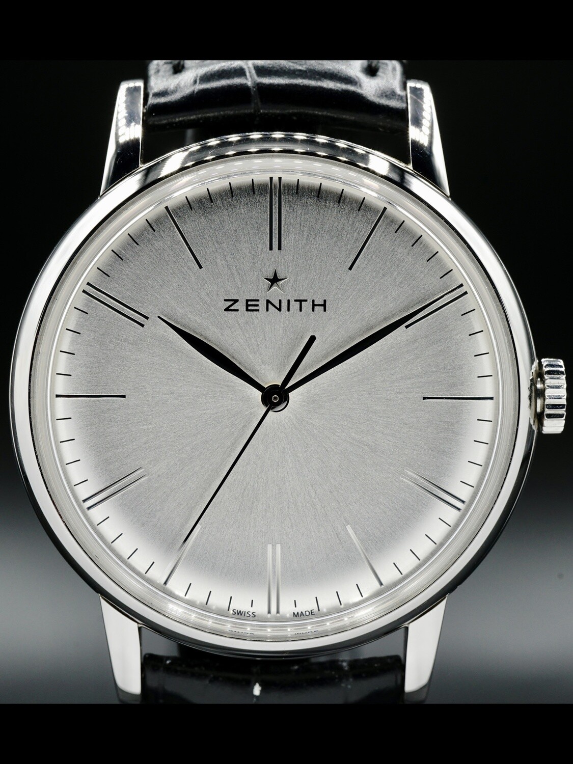 Zenith Elite 42mm Steel Chronograph Silver Dial Automatic ...
