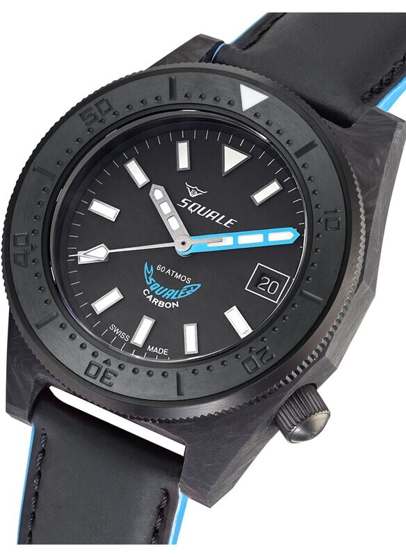 Squale T183 Forged Carbon T-183FCBL - Exquisite Timepieces
