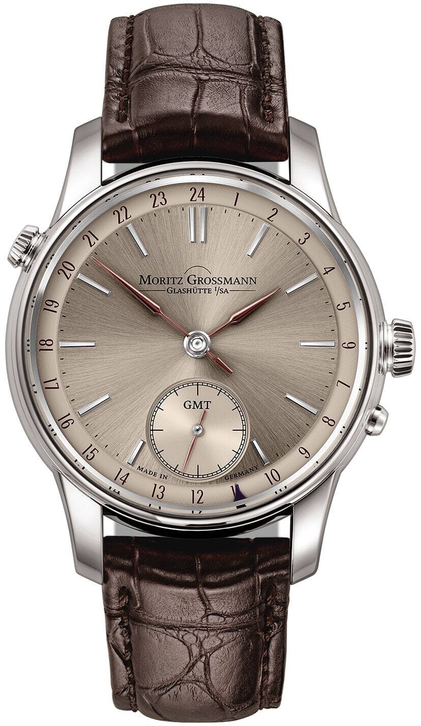 Moritz Grossmann GMT White Gold Champagner - Exquisite Timepieces