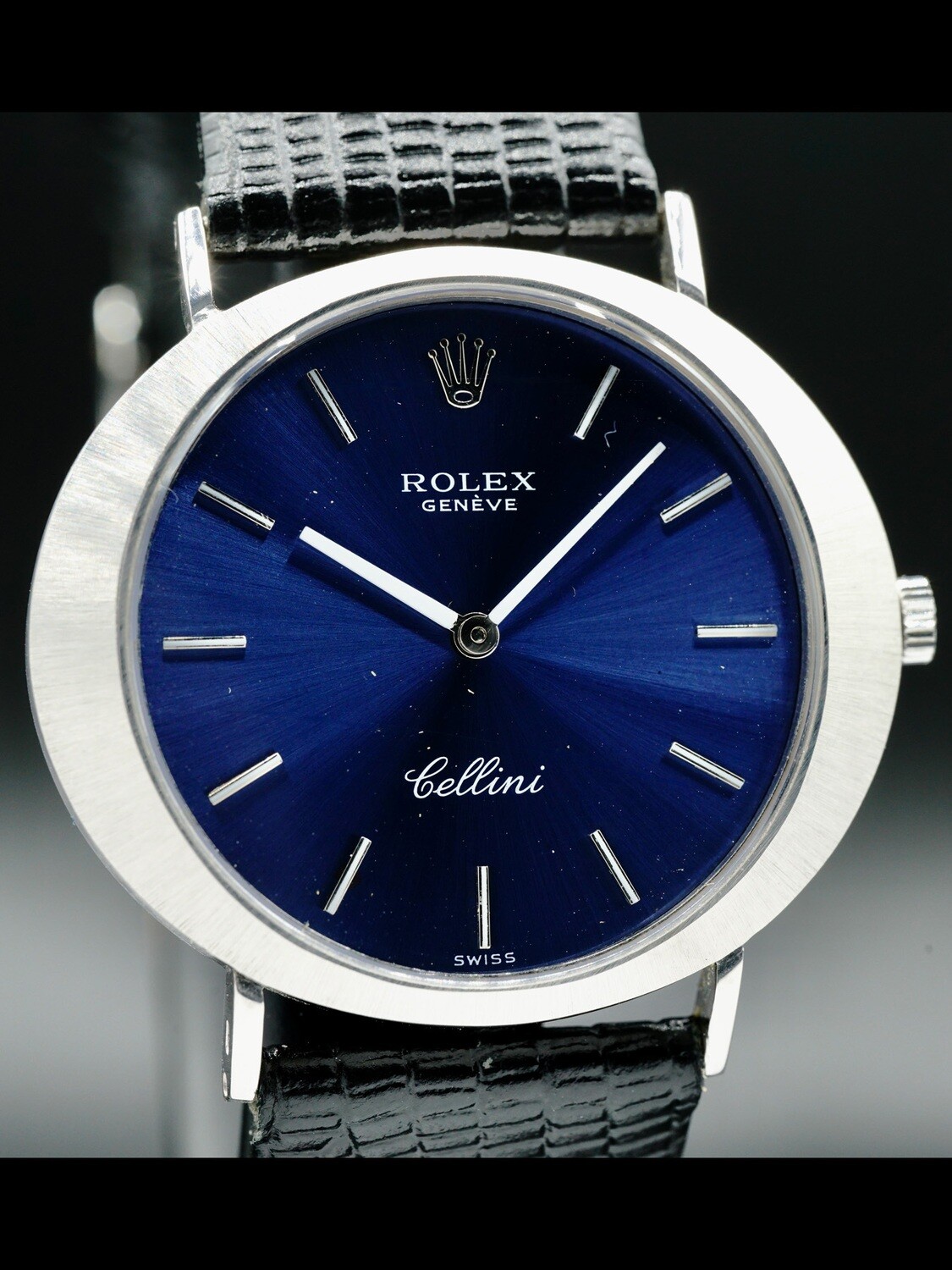 Rolex Cellini 18k White Gold Blue Dial Cellini - Exquisite Timepieces