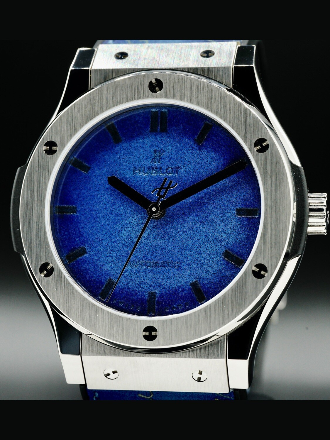 Hublot Classic Fusion Berluti Titanium Scritto Ocean Blue 511.NX.050B.VR.BER16 - Exquisite ...