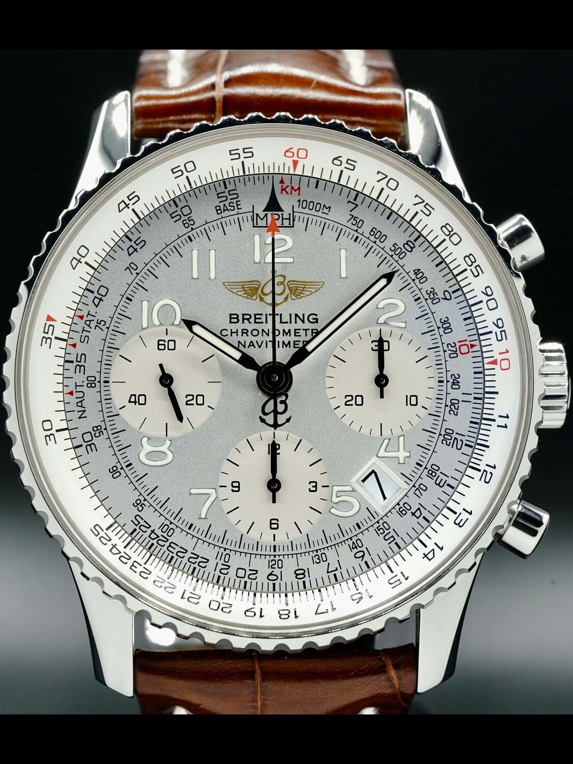Breitling Old Navitimer Silver dial A23322 - Exquisite Timepieces