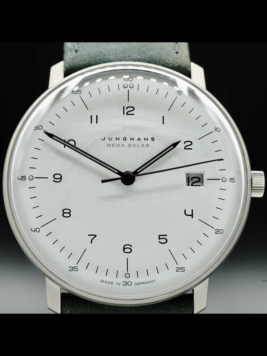 Junghans Max Bill Mega Solar Sapphire Crystal 059/2023.04 - Exquisite ...