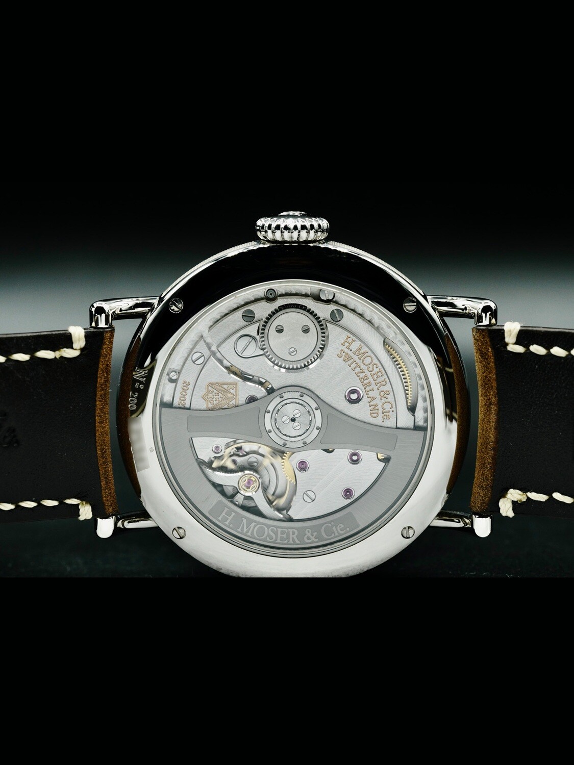 H. Moser and Cie. Heritage Centre Seconds Funky Blue 8200-1201 ...