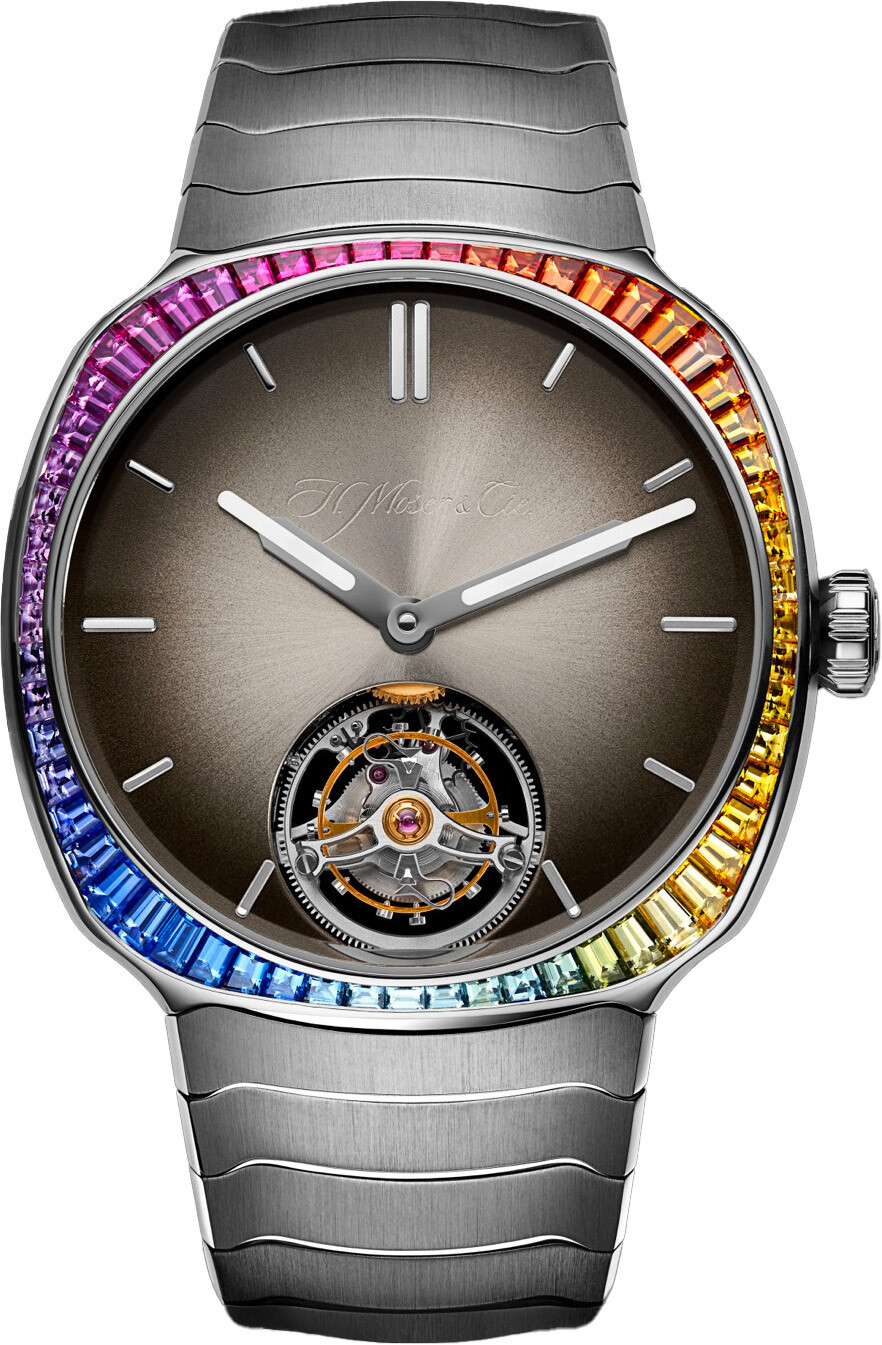 H. Moser & Cie. Streamliner Tourbillion Rainbow Sapphire 6804-1201 ...