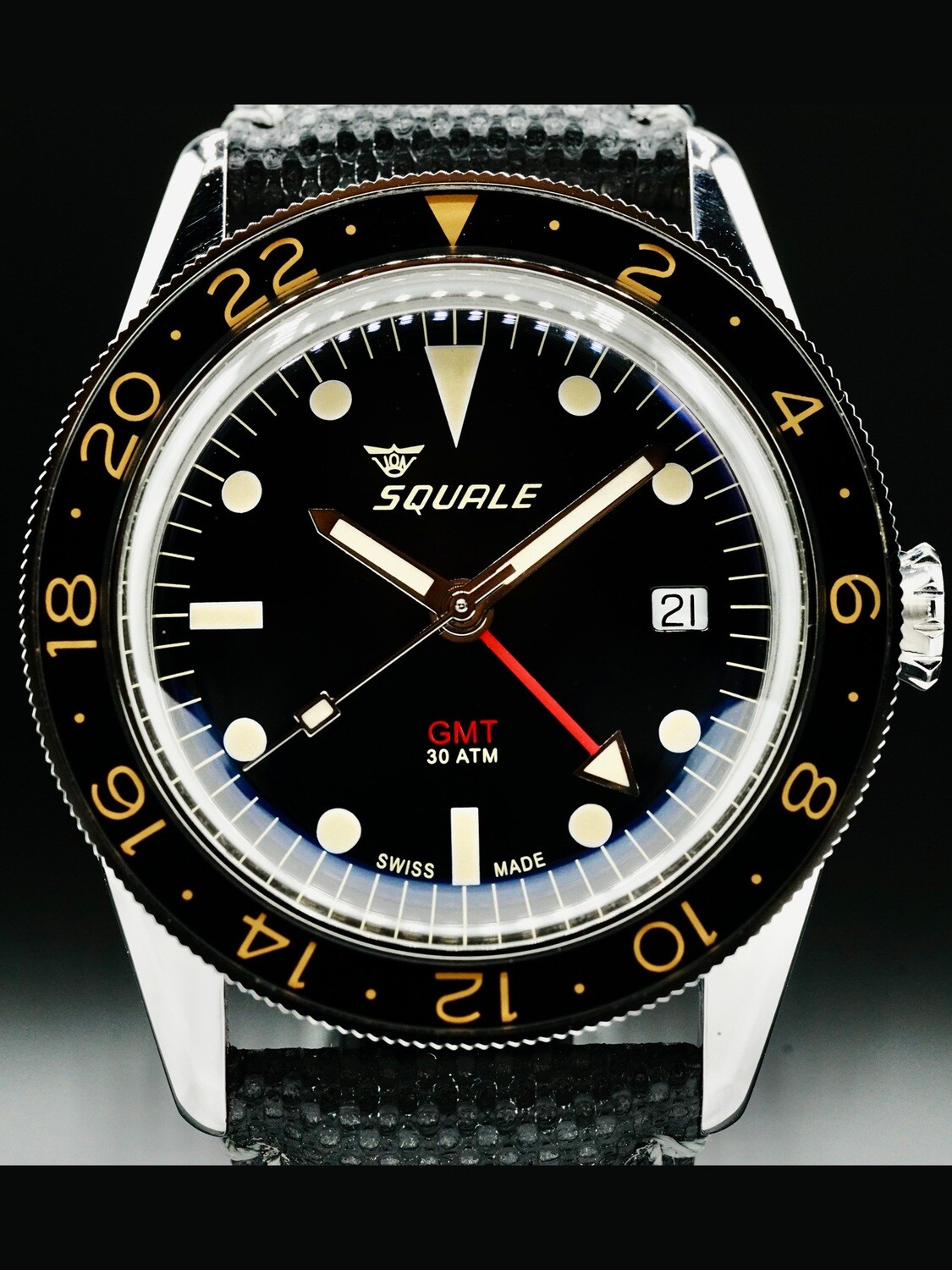 Squale SUB-39 GMT Vintage SUB39GMTV - Exquisite Timepieces