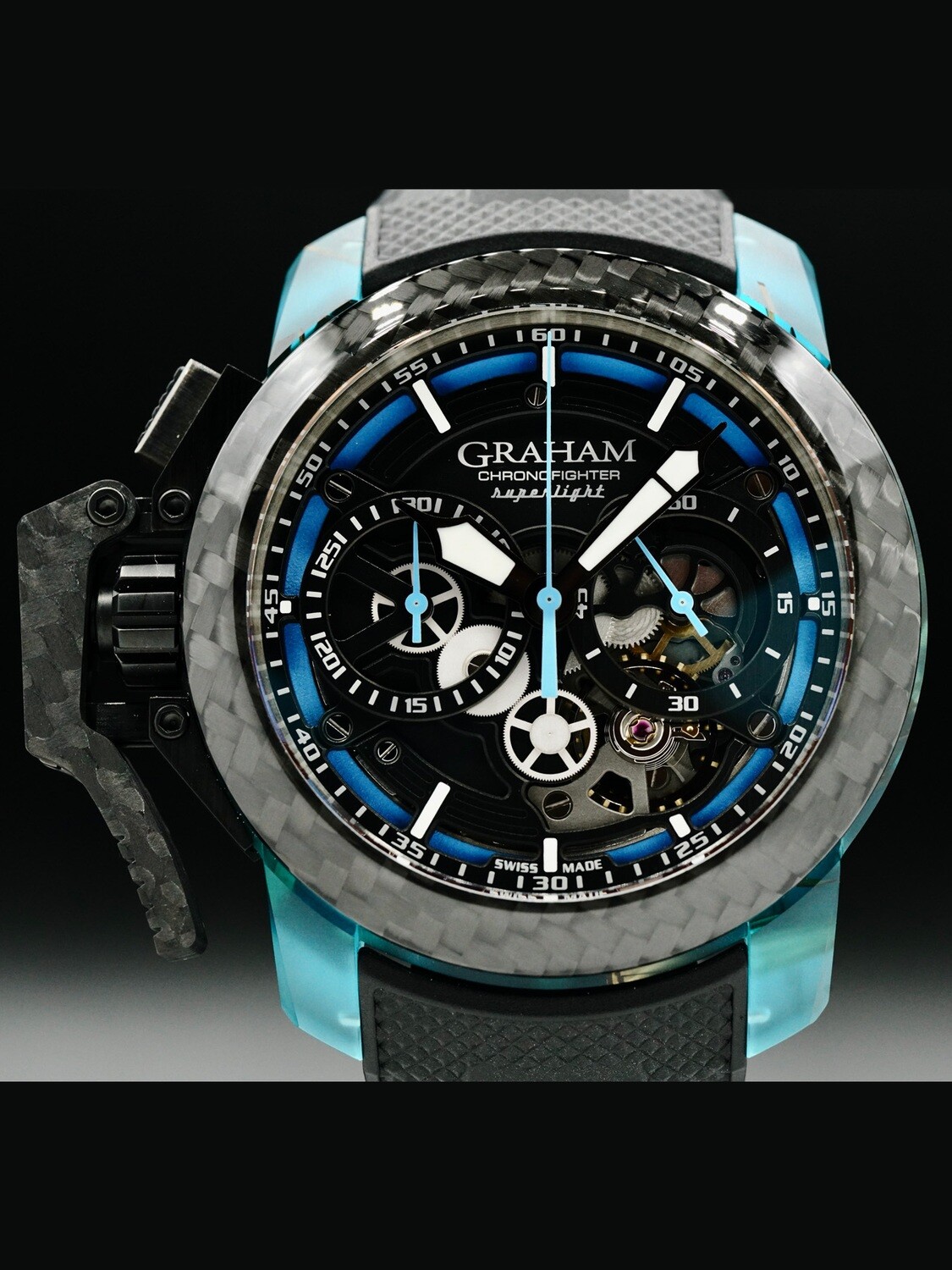 Graham Chronofighter Superlight Carbon Skeleton 2CCCK.U01A - Exquisite ...