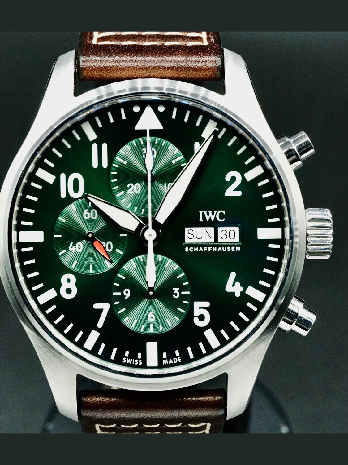 IWC Pilot Chronograph Edition Racing Green IW377726 - Exquisite Timepieces