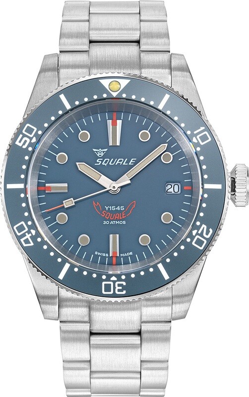 Squale 1545GG.AC 1545 Grey Bracelet - Exquisite Timepieces