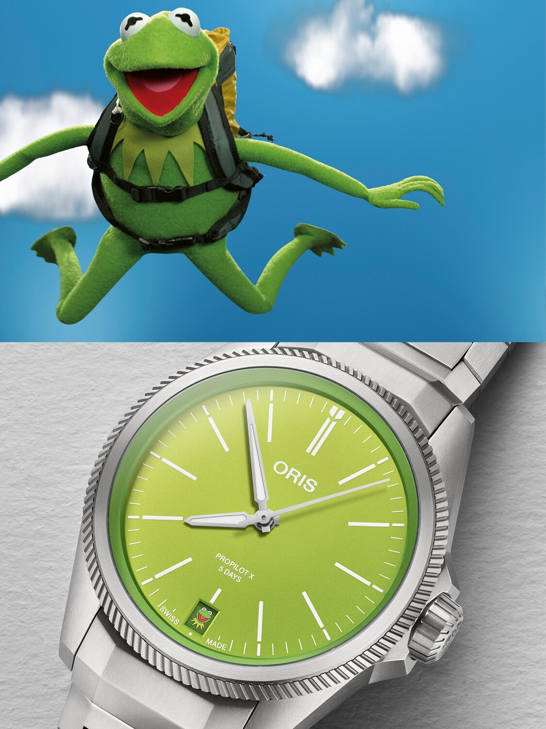 Oris ProPilot X Kermit Edition