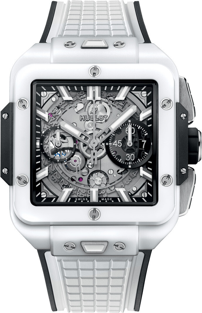 Hublot 821.HX.0170.RX Square Bang Unico White Ceramic - Exquisite ...