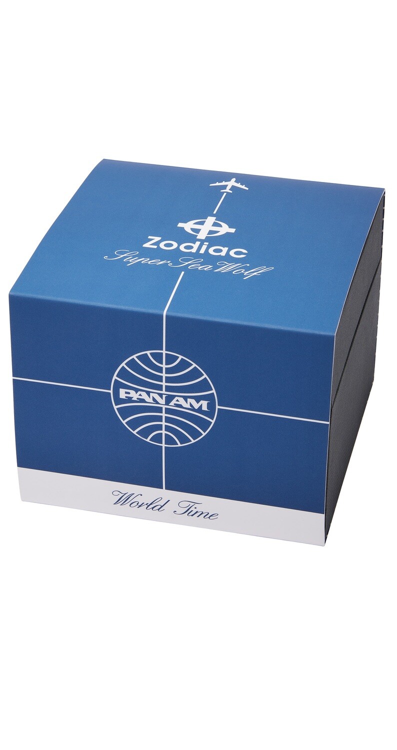 Zodiac ZO9412 Super Sea Wolf 'Pan Am' World Time - Exquisite Timepieces