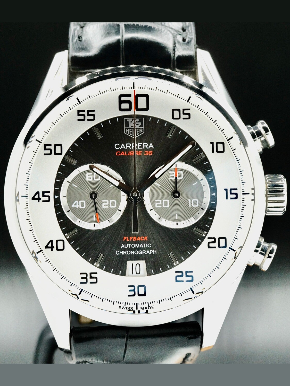 TAG Heuer CAR2B11 Carrera Calibre 36 Flyback Steel - Exquisite Timepieces