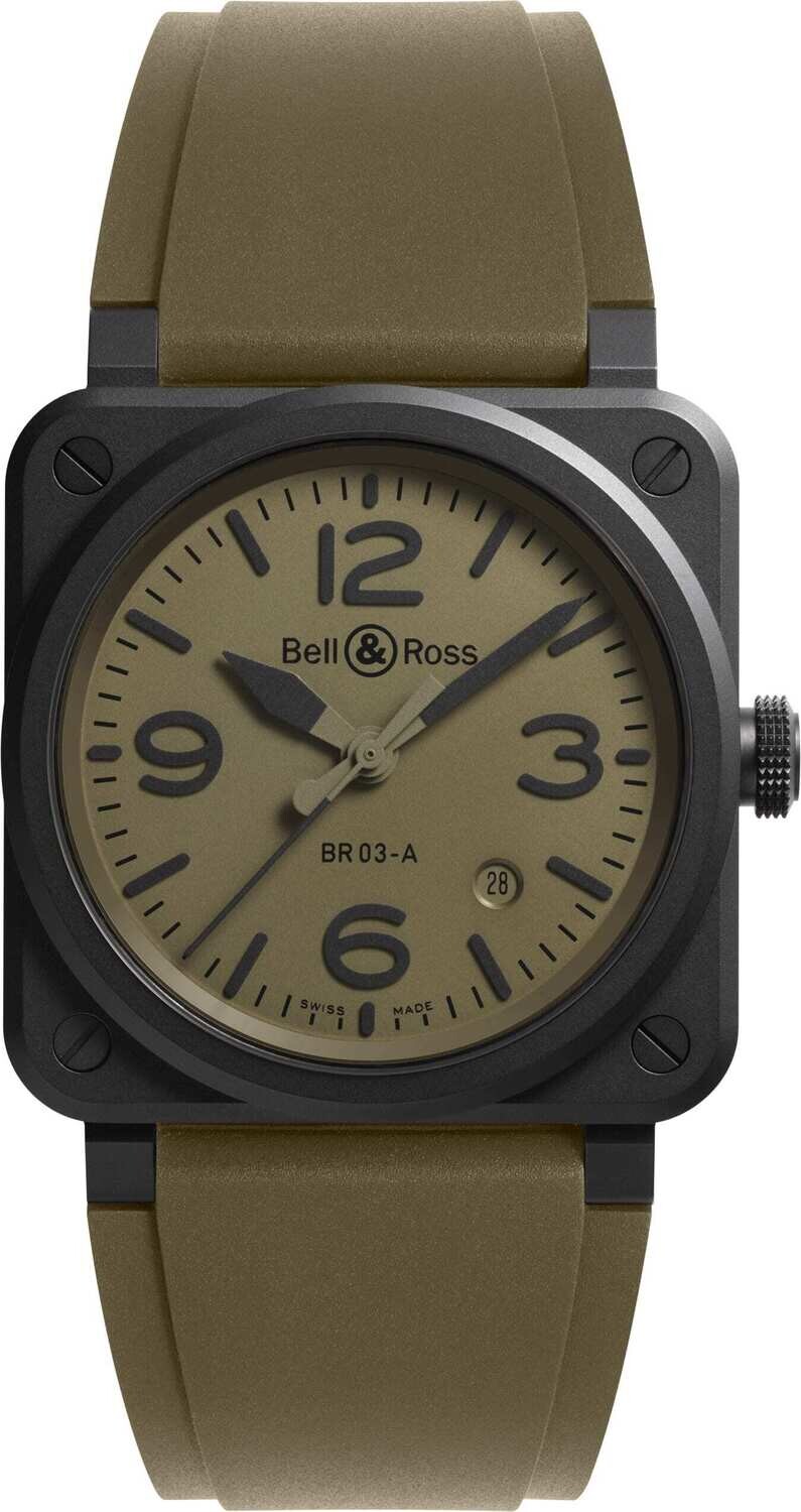 Bell & Ross BR03A-MIL-CE/SRB BR 03 Military Ceramic - Exquisite Timepieces