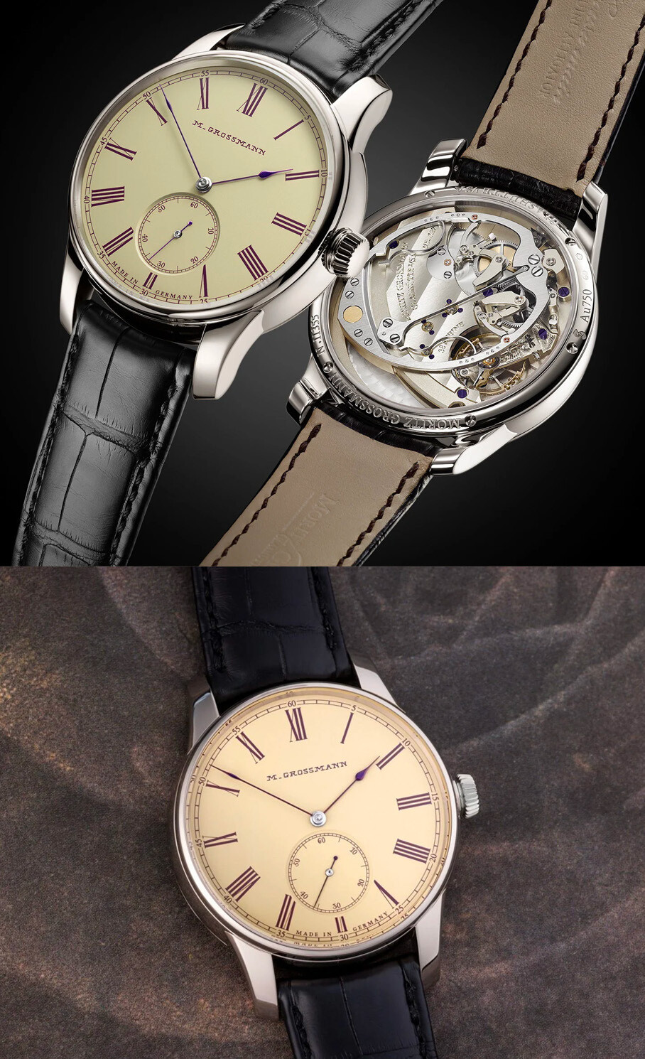 Moritz Grossmann Hamatic Vintage White Gold Cream MG-003404 - Exquisite ...