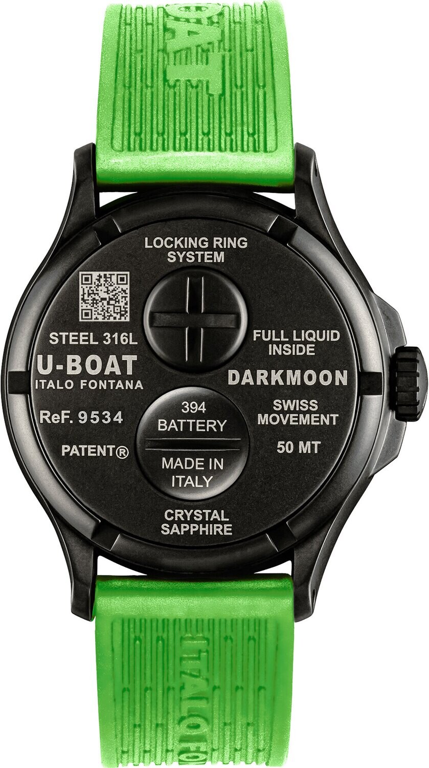 U-Boat 9534 Darkmoon 44mm BK Green PVD - Exquisite Timepieces