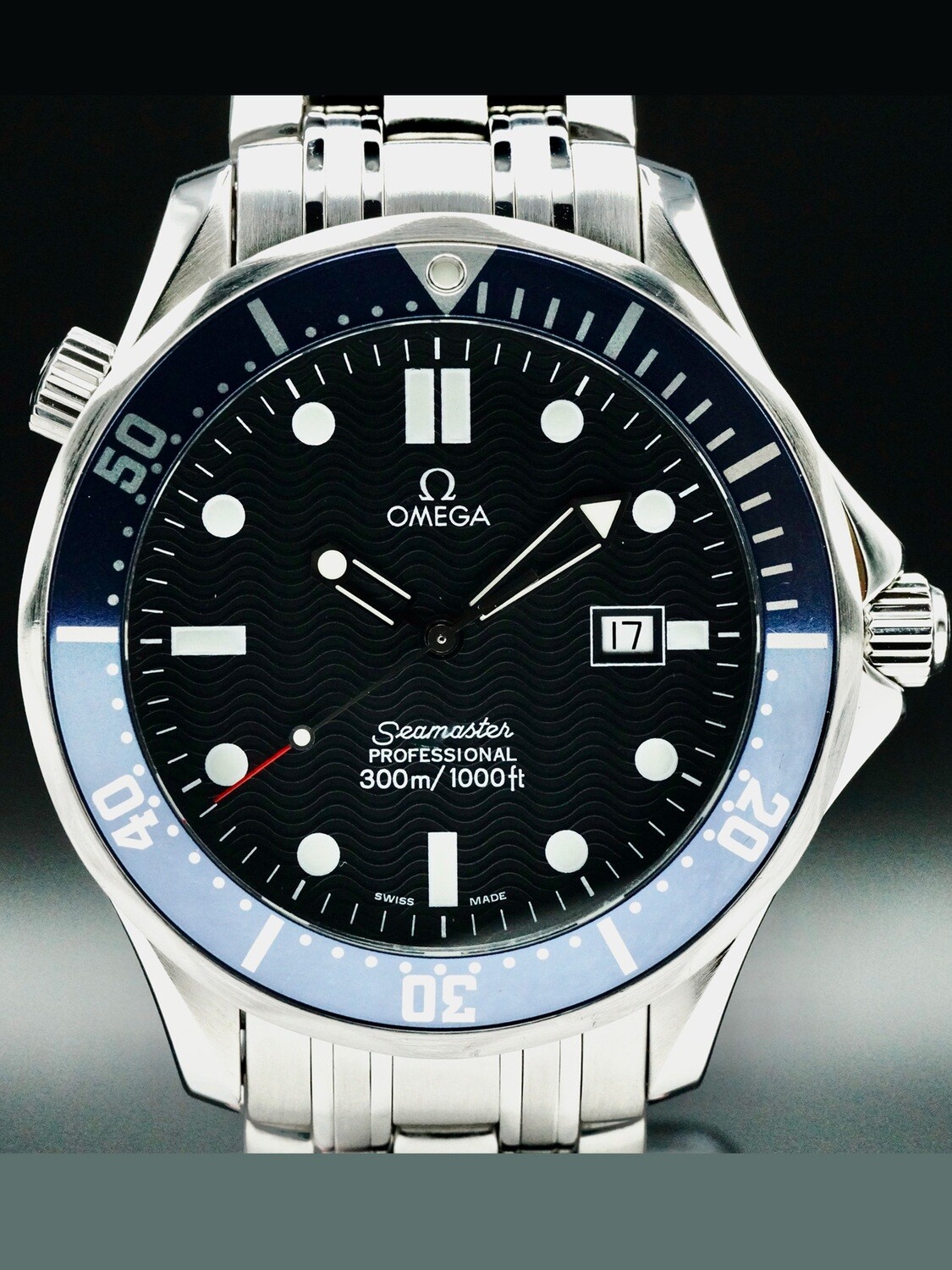 Omega 2541.80 300m Quartz Blue - Exquisite Timepieces