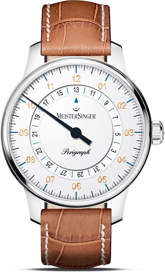 MeisterSinger BM1101G Perigraph - 38mm - White - Exquisite Timepieces
