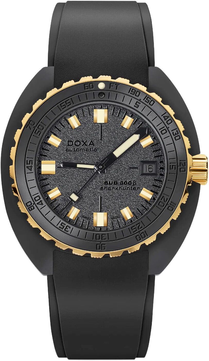 DOXA Sub 300 Beta Sharkhunter 830.20.101.20 on Strap - Exquisite Timepieces