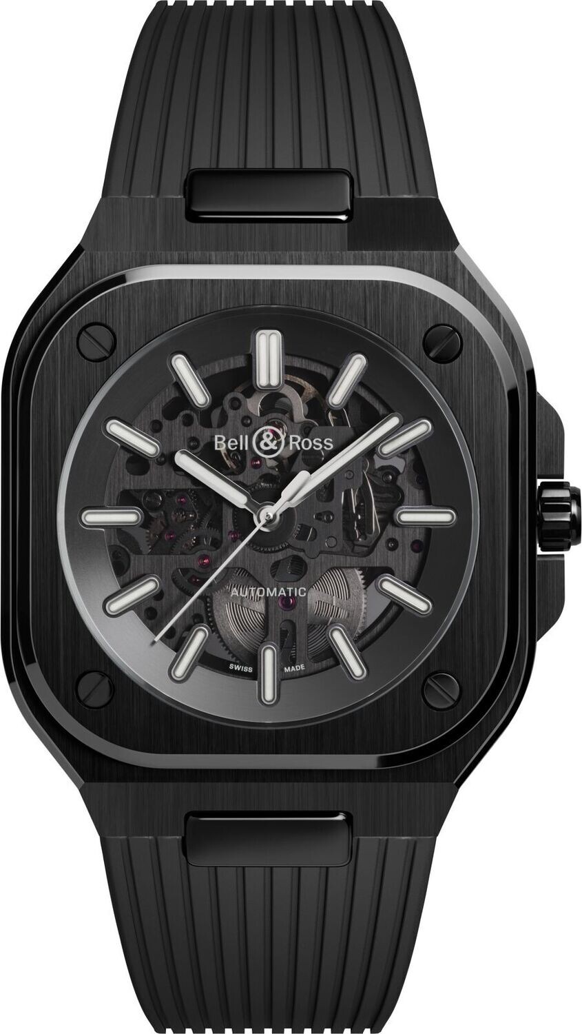 Bell & Ross BR 05 Skeleton Black Ceramic on Rubber Strap - Exquisite ...